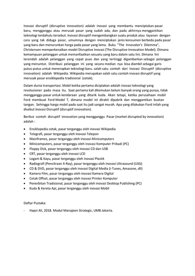 Sm, khoirul anwar, hapzi ali, disruption era, universitas mercu buana, 2018 | PDF