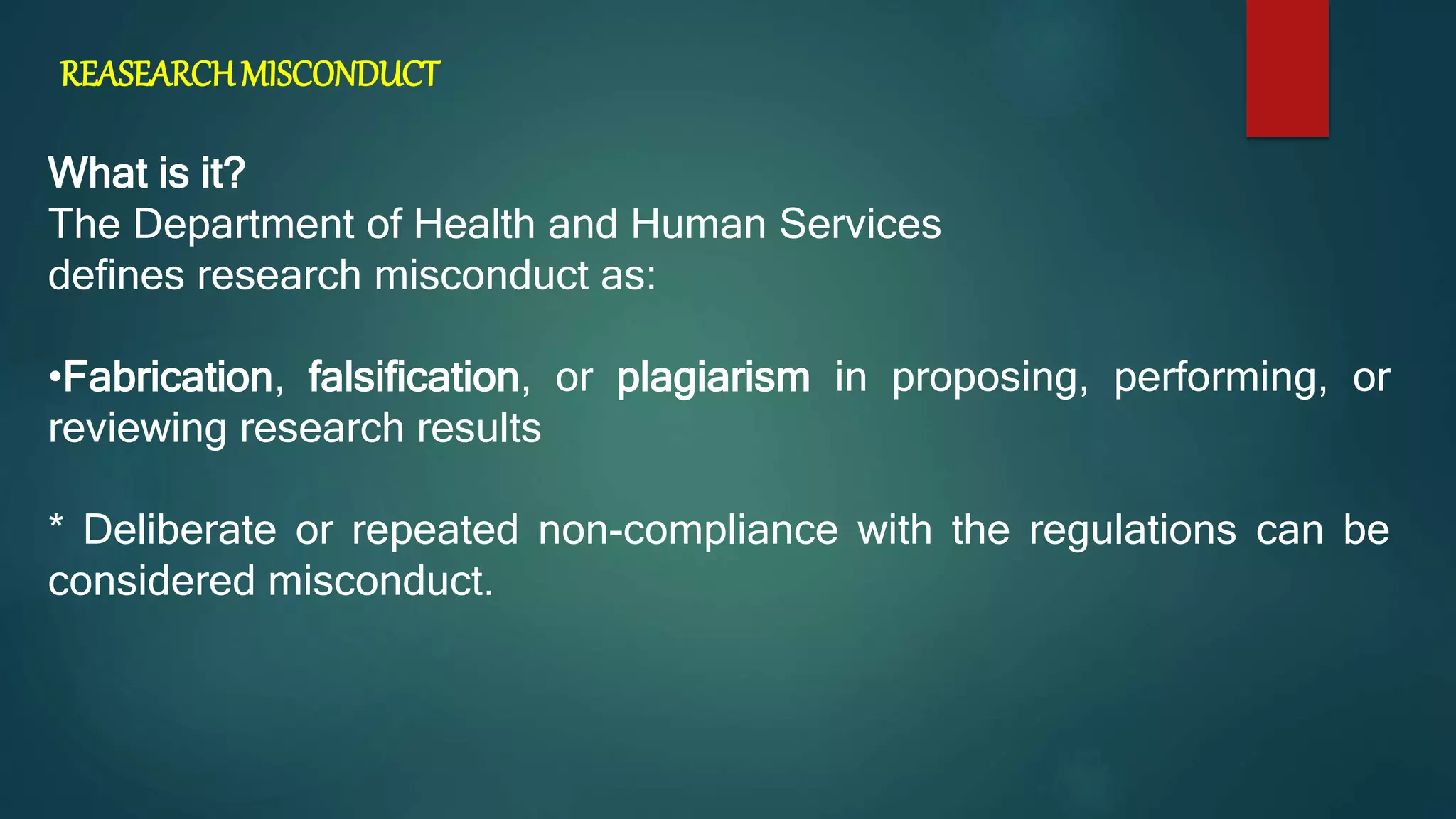 scientific misconduct | PPTX