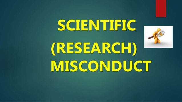 scientific misconduct