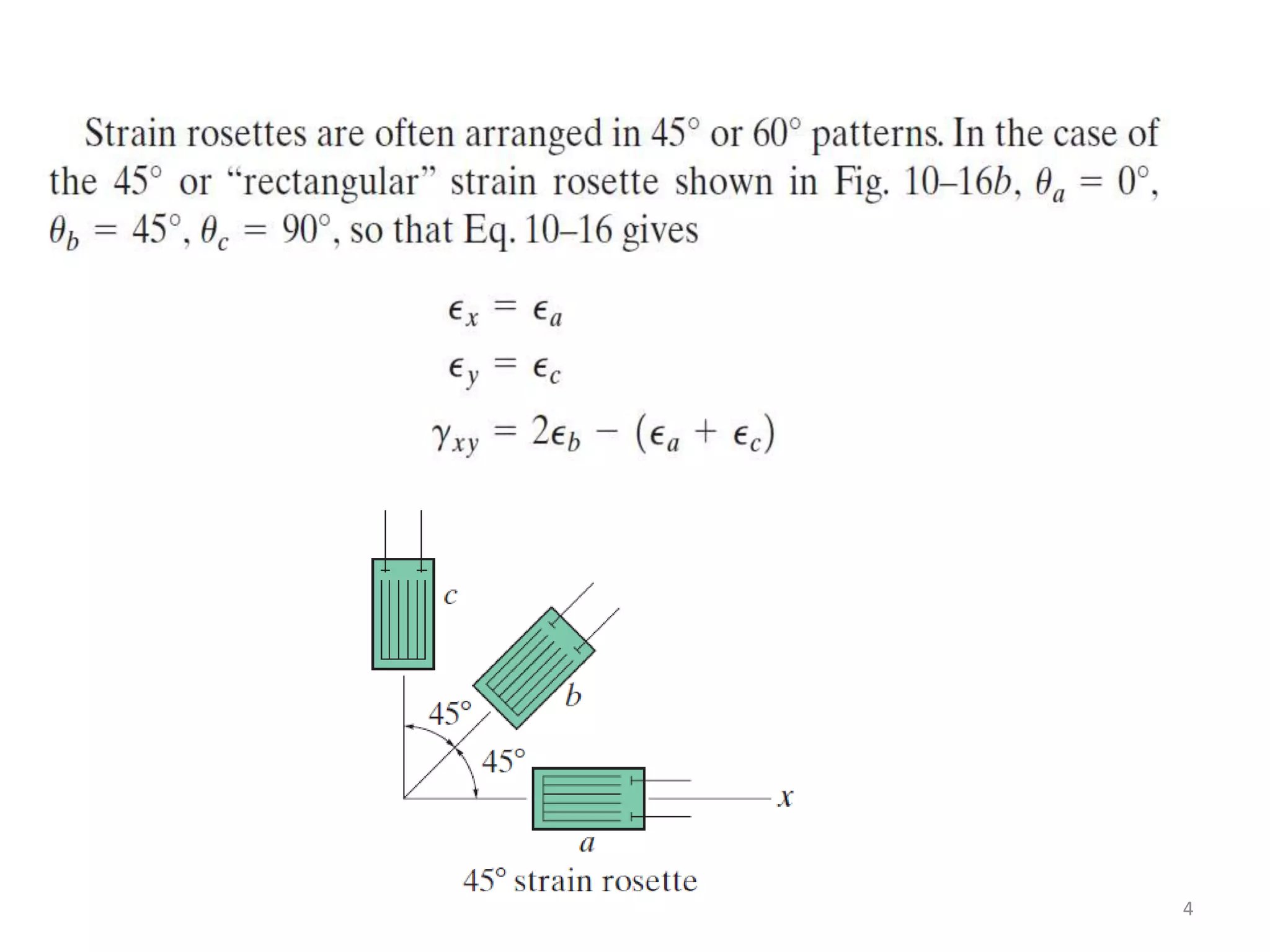 Structural Mechanics - lec 5 - Strain Rosette | PPTX