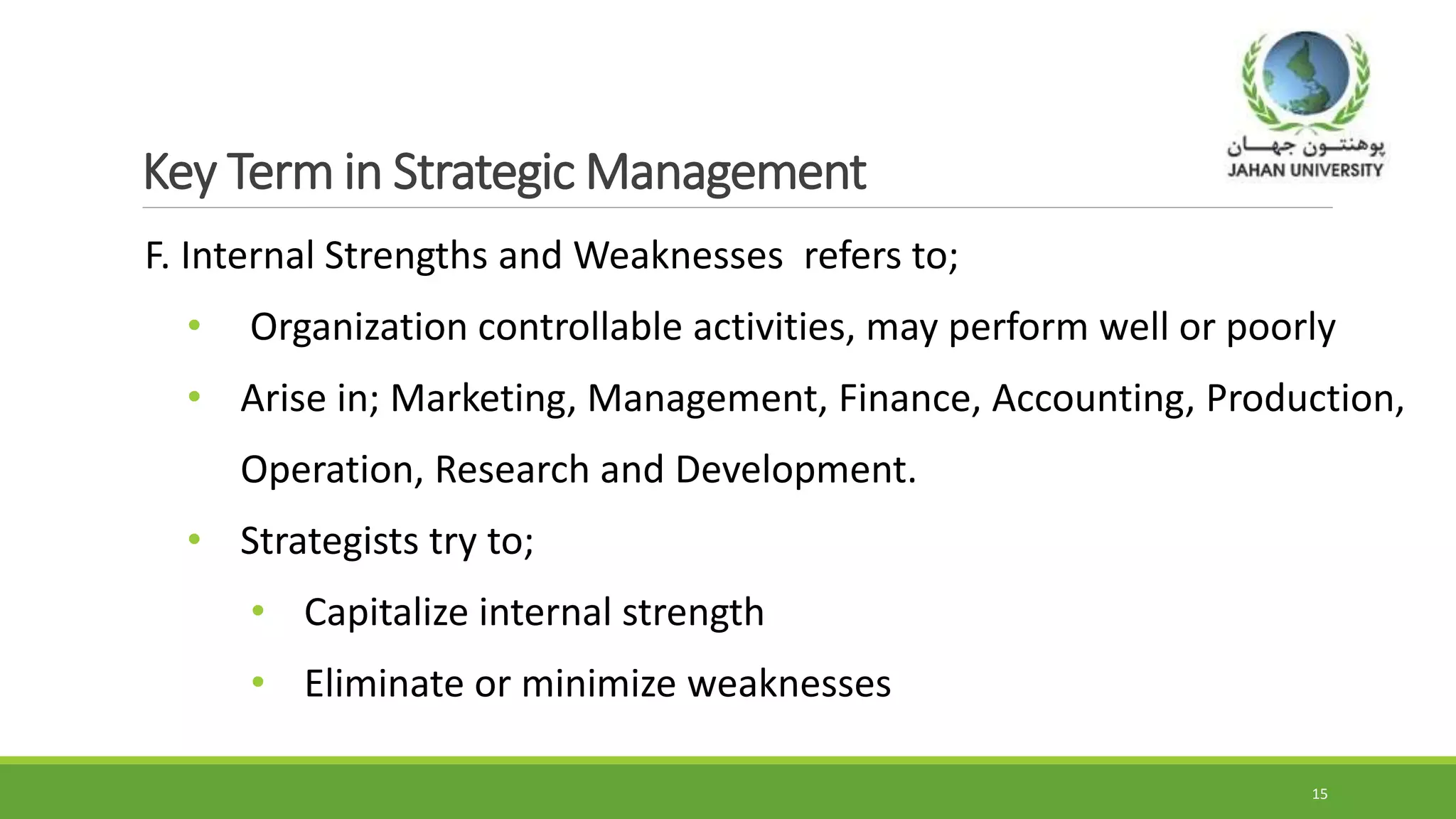Strategic Management lecture # 01 | PPTX