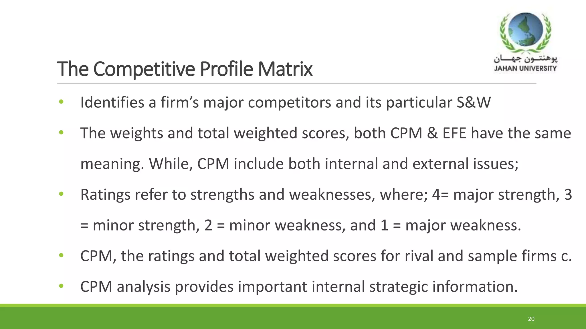 Strategic Management lecture # 07 | PPTX