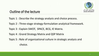 Strategic Management lecture # 09 | PPT