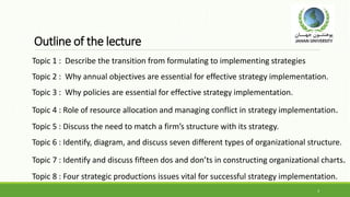 Strategic Management lecture # 12 | PPTX