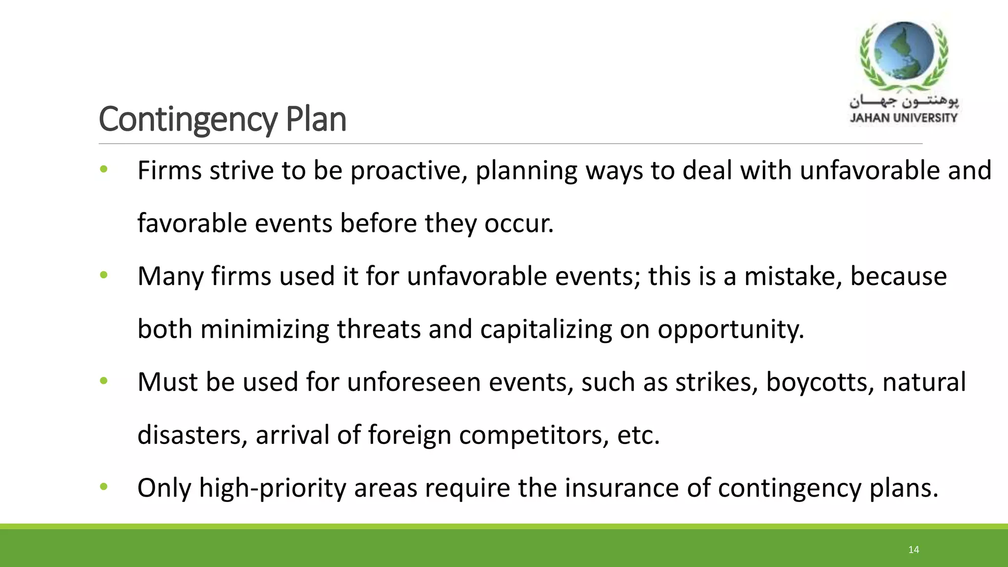 Strategic Management lecture # 14 | PPTX