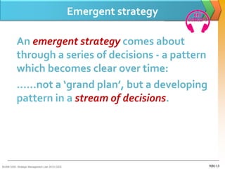 SM Lecture Nine (B) - Strategy Development Process | PDF