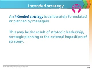 SM Lecture Nine (B) - Strategy Development Process | PDF