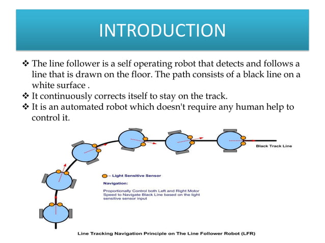 line following robot ppt