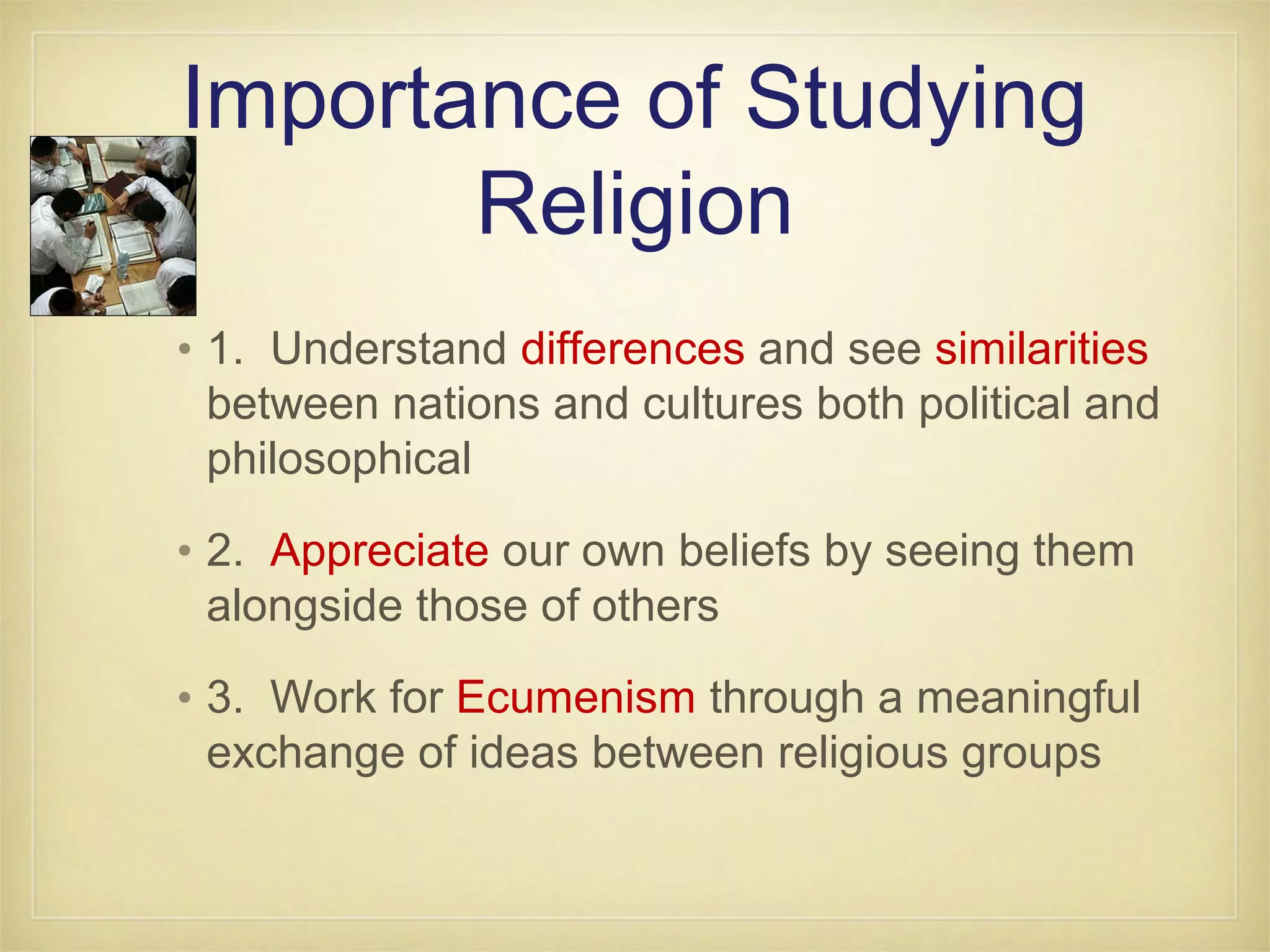 Introduction to World Religions | PPT