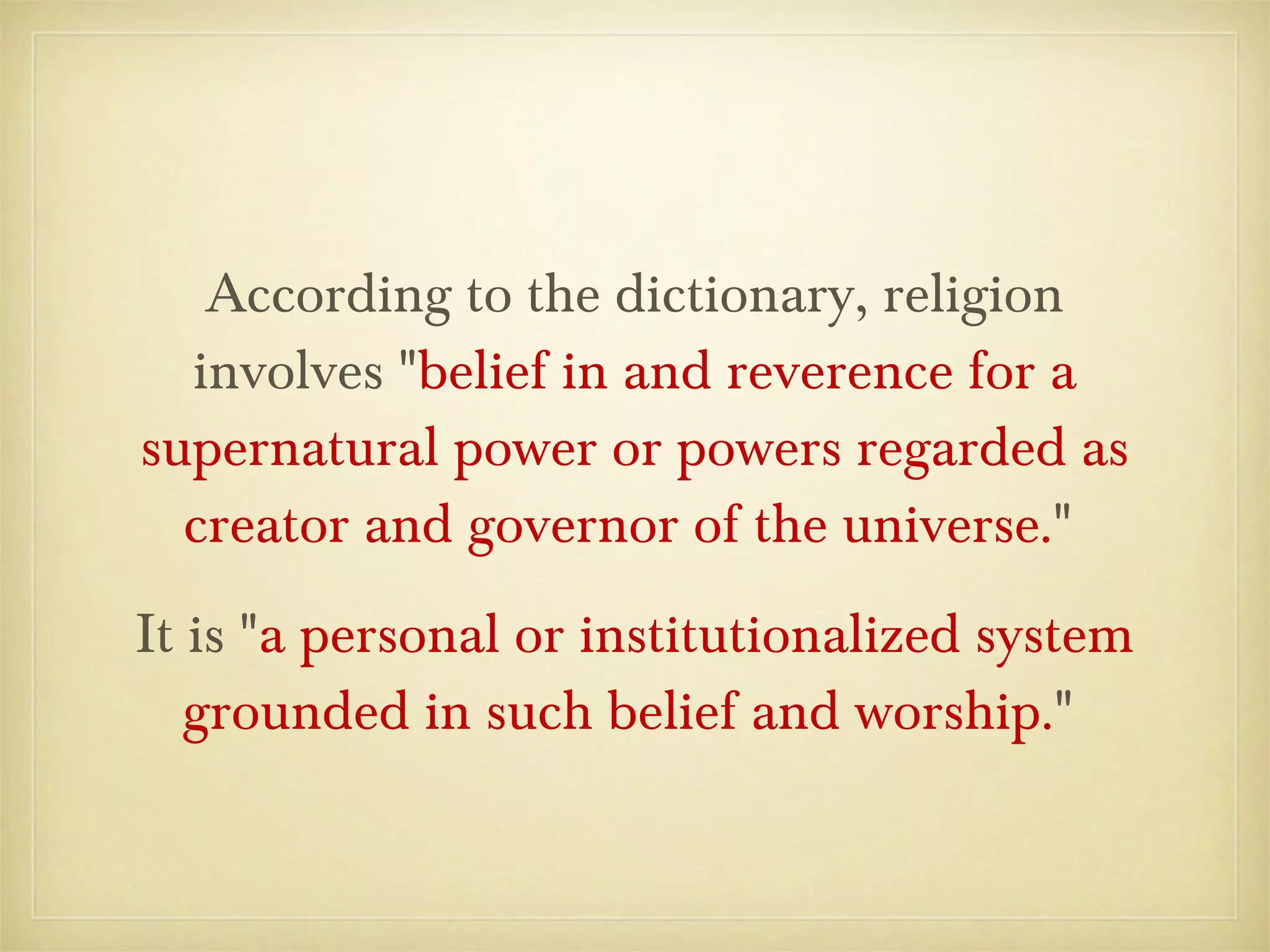 Introduction to World Religions | PPT