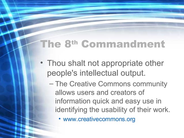 The 10 Commandments of Computer Ethics | PPT