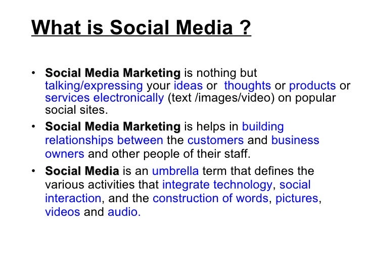 Social Media Marketing - Introduction by Ankur PateL Social Media Marketing - Introduction by Ankur PateL
