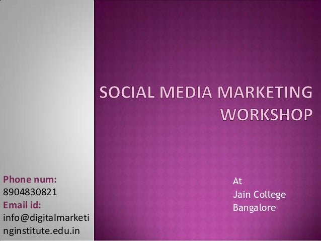 smm course in bangalore