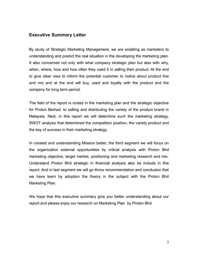 Proton Holding Strategic marketing management | PDF