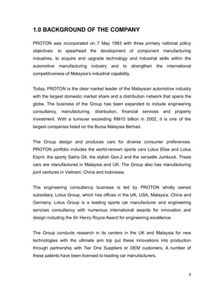 Proton Holding Strategic marketing management | PDF