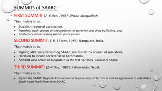 SAARC ppt on international trade | PPT