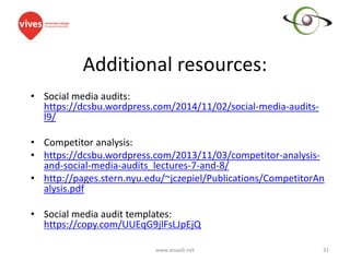 Social media audits | PPTX