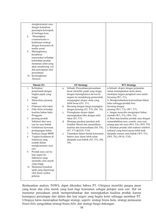 Sm,maya dwi indrawati, prof.dr. hapzi al, cma, analisis swot pada pt ultrajaya tbk.universitas ...