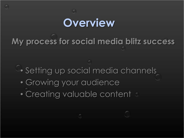 Social Media Blitz for Startups | PPT