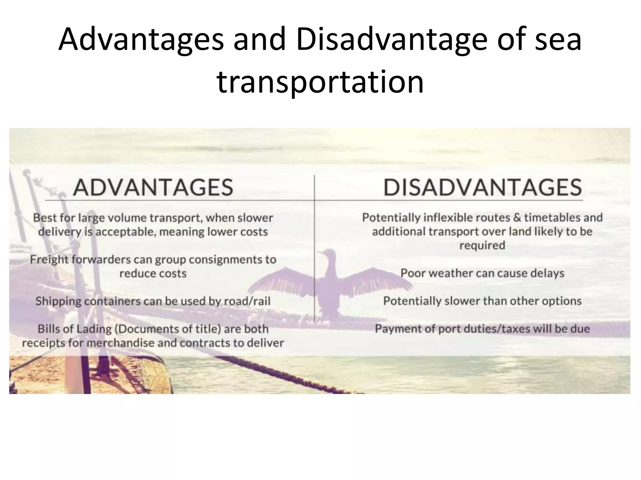 World sea transportation | PPTX