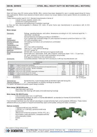 Серводвигатели серии SM-ML Sicme motori | PDF