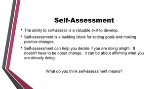 Sm module b part 2 self reflection and self-assessment | PPTX