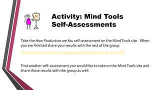 Sm module b part 2 self reflection and self-assessment | PPTX