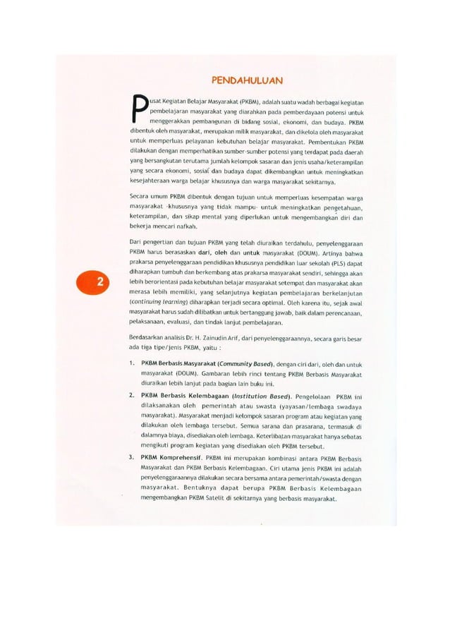 Standar Minimal Manajemen PKBM | PDF