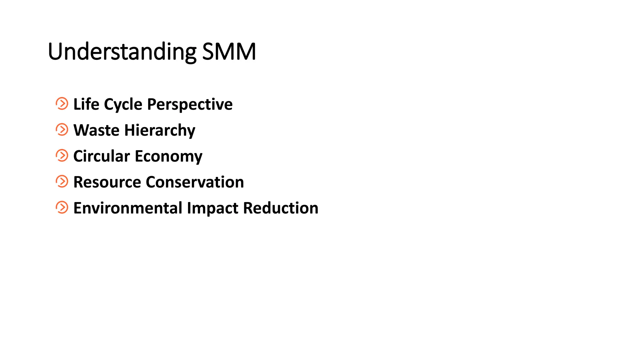 Sustainable Materials Management (SMM) | PDF