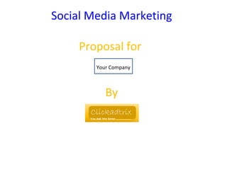 Smm Proposal From Clickadtrix | PPT
