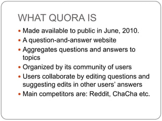 Social Media_Quora | PPTX