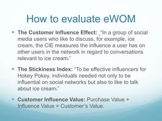 Wom, eWOM and ROI | PPT