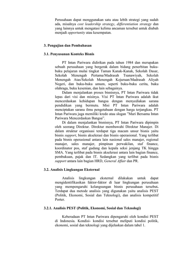 Sm, muhamad rusdi, prof hapzi ali, analisis lingkungan eksteernal perusahaan, universitas mercu ...