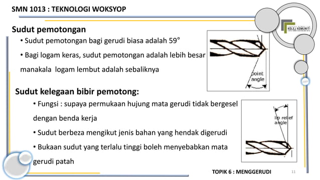 topik 6 menggerudi (1) | PPTX