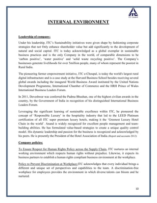 strategic analysis of ITC | DOCX
