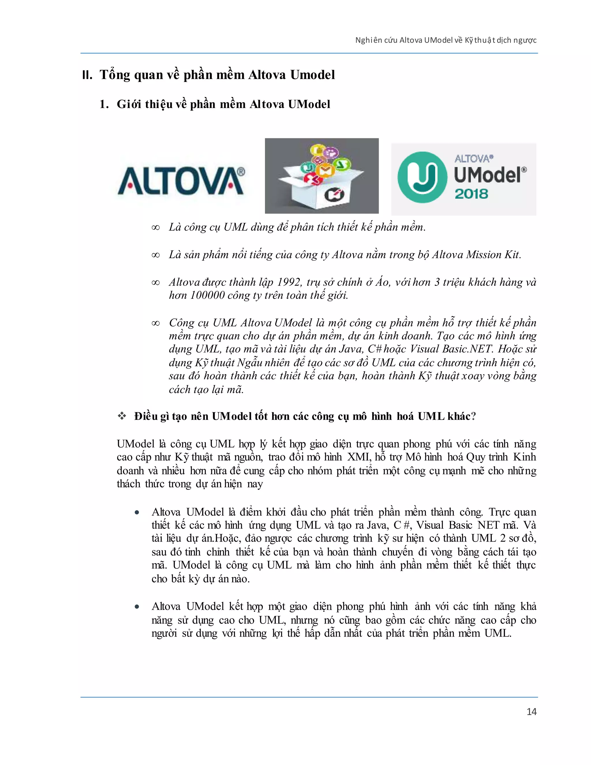 Altova UModel About Reverse Source | DOCX