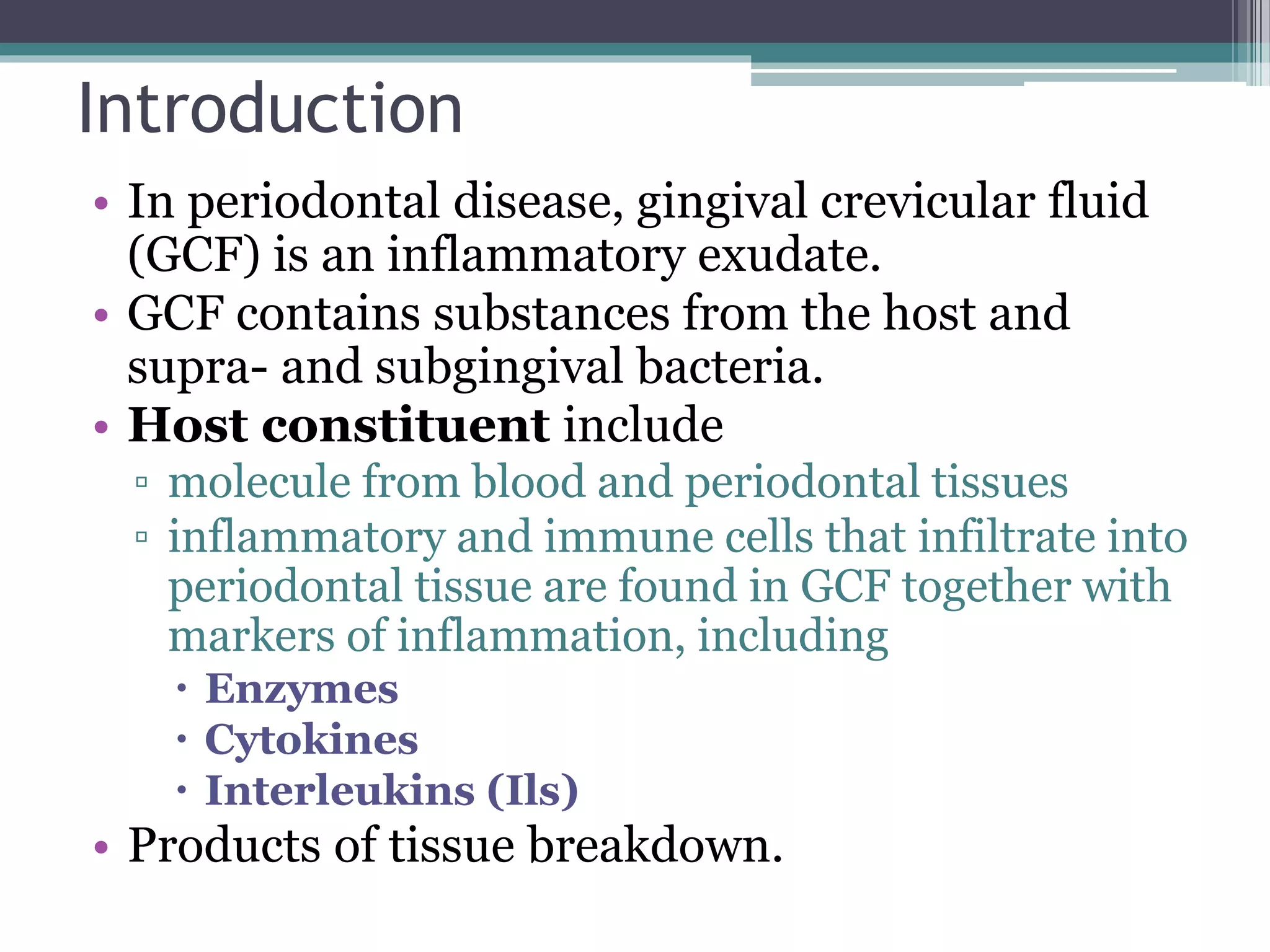 Gingival crevicular fluid sampling techniques | PPTX