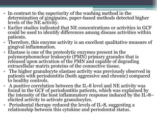 Gingival crevicular fluid sampling techniques | PPT
