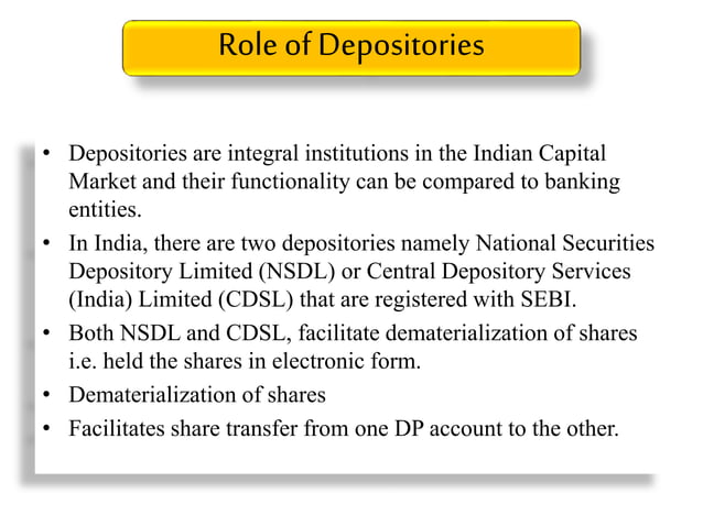 Depository System | PPTX