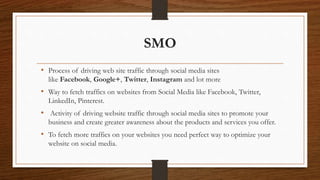 SMO (social media optimization) | PPTX
