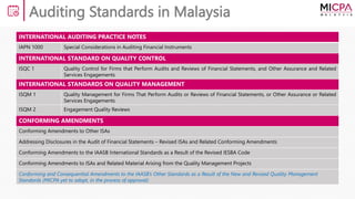 IFAC-MICPA Malaysia Audit workshop | PPTX