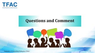 IFAC-TFAC Thailand Audit workshop | PPTX