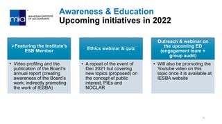 IFAC-MIA Malaysia Code of Ethics workshop | PPTX
