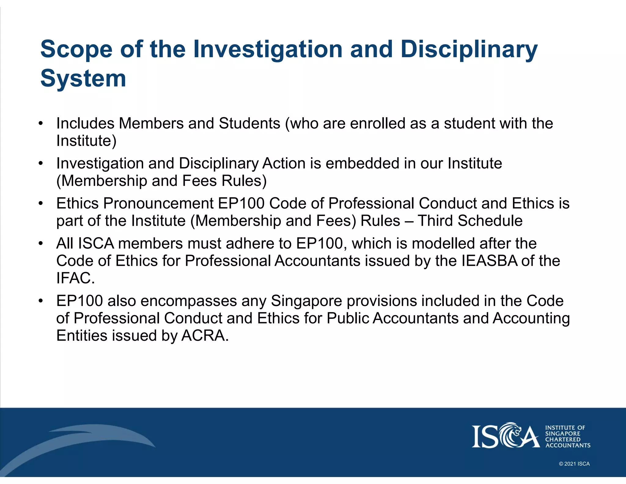 IFAC-ISCA Singapore Investigation and Discipline Systems workshop | PDF