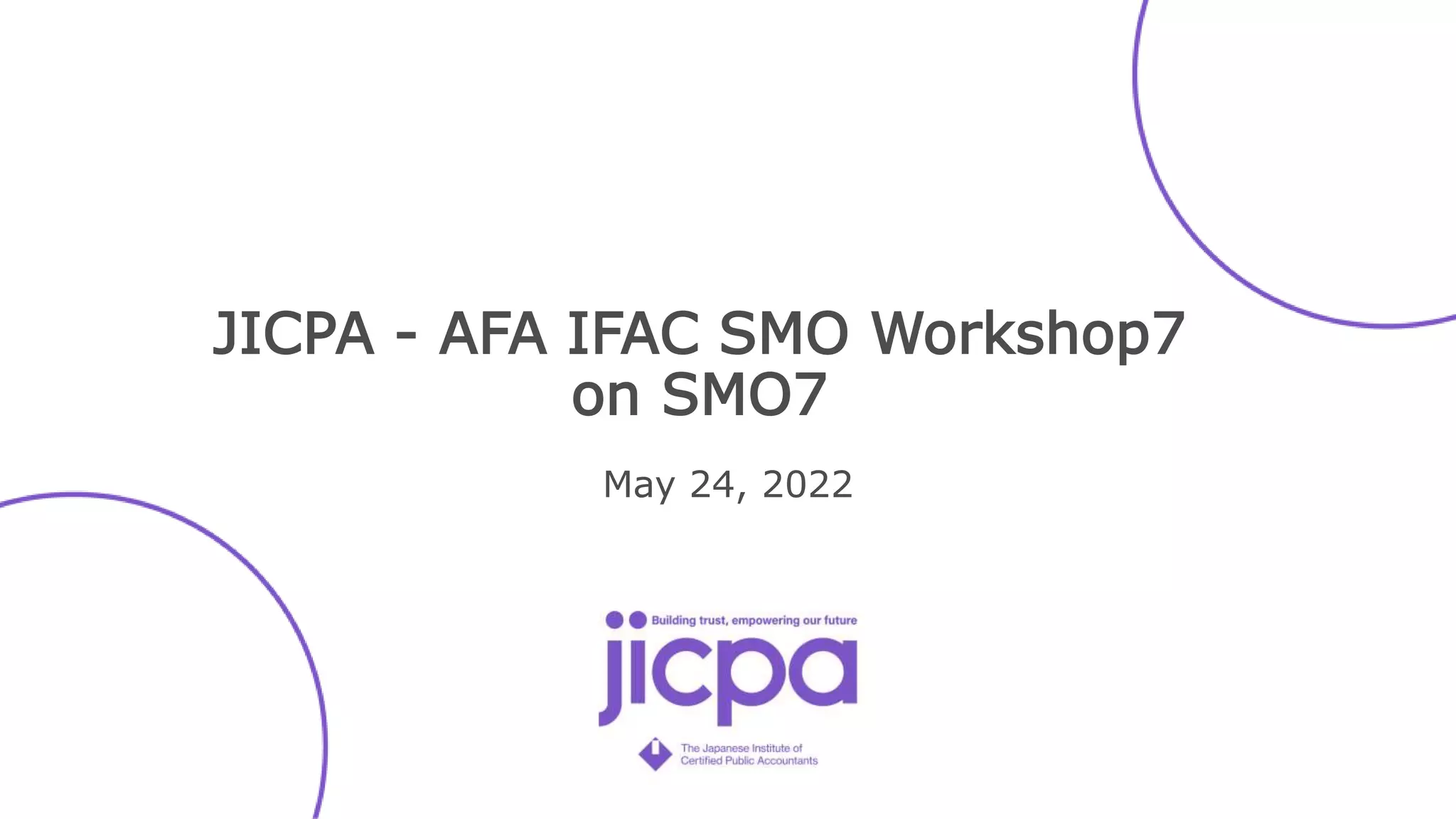 IFAC-JICPA Japan IFRS workshop | PPTX