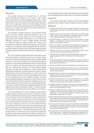 Comparison of Modified Kessler Technique versus Four Strand Cruciate ...