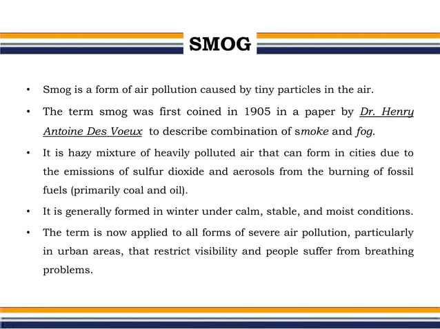 Smog | PPTX