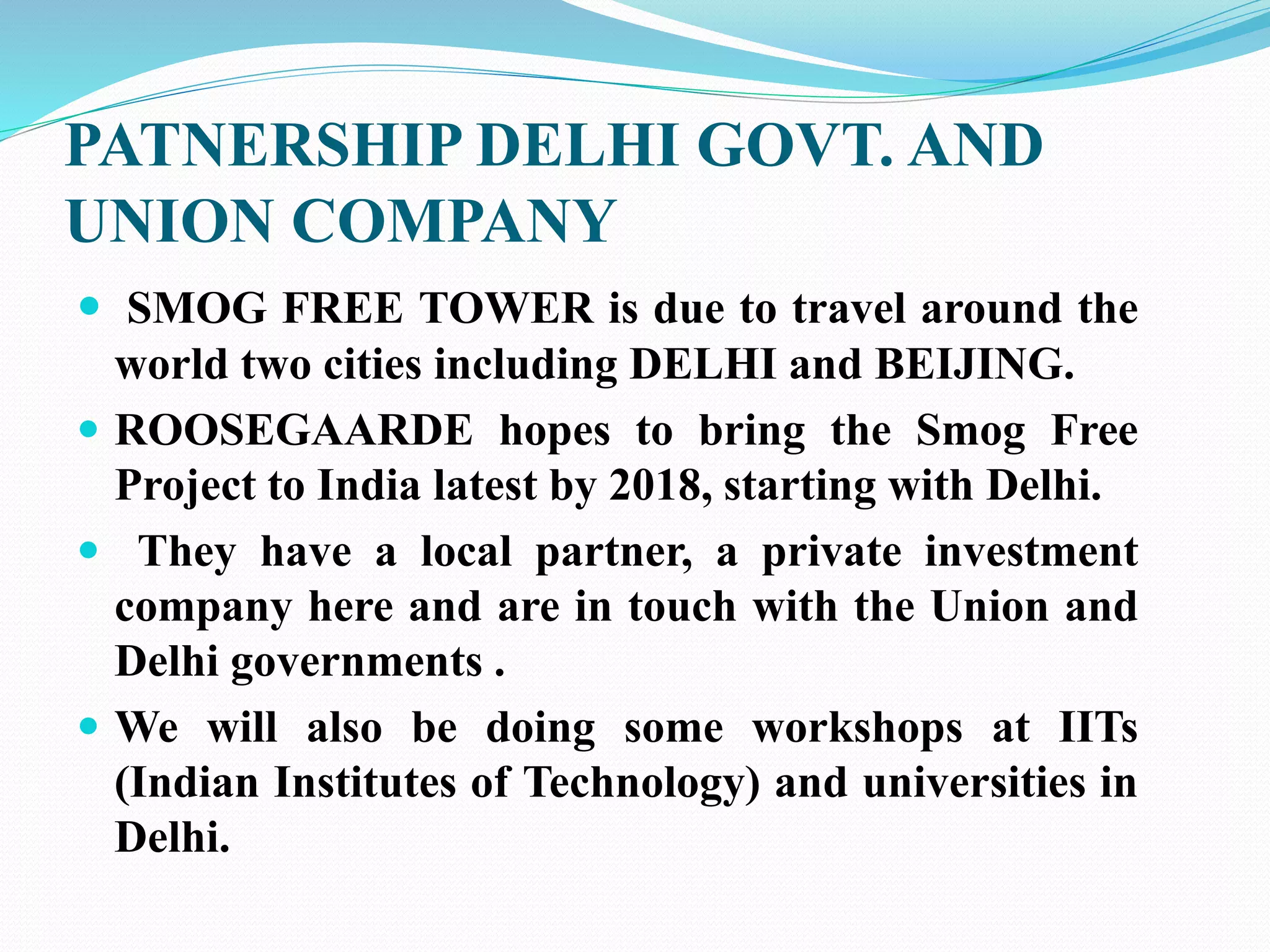 Smog free tower | PPTX