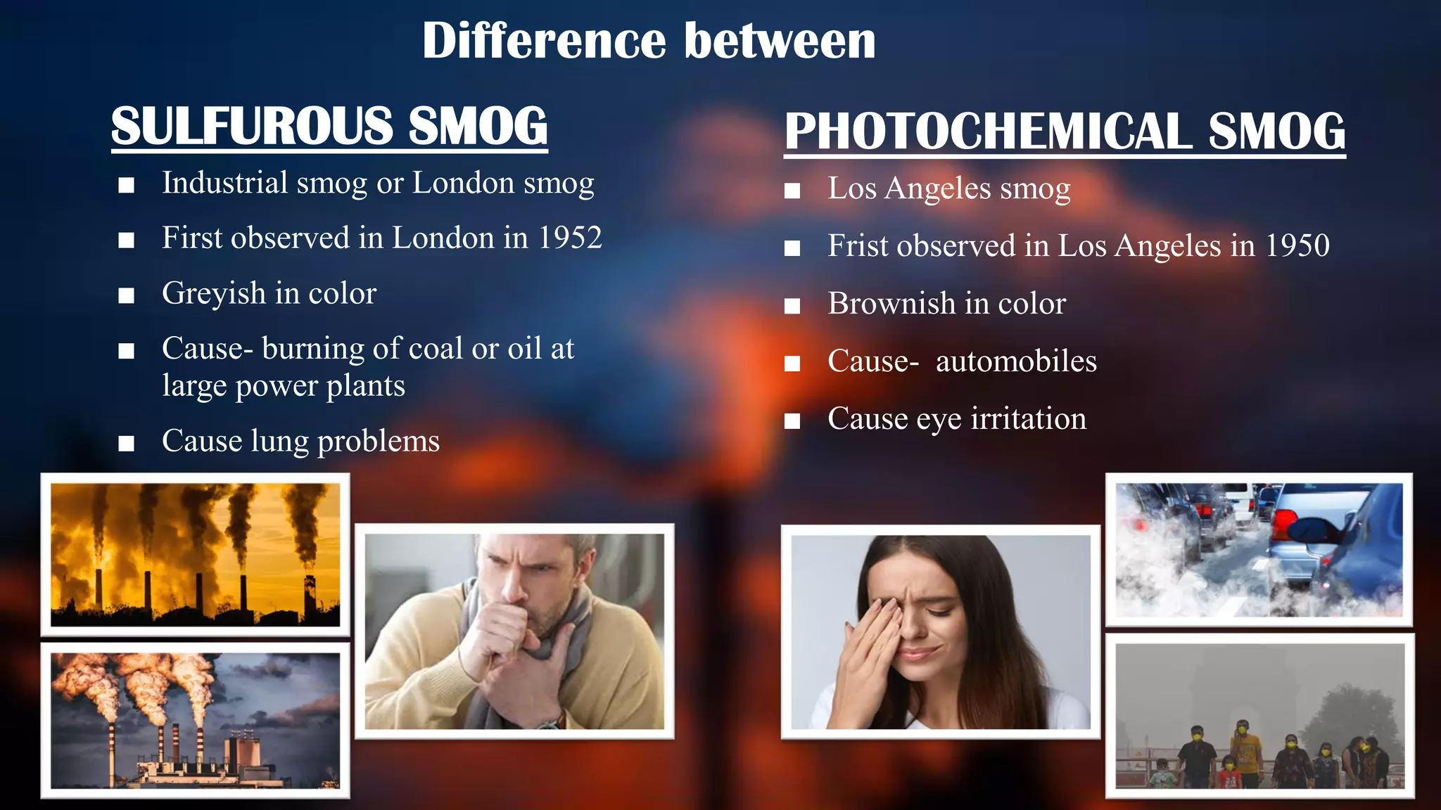 Smog : History, Types, Causes and its Effects | PDF