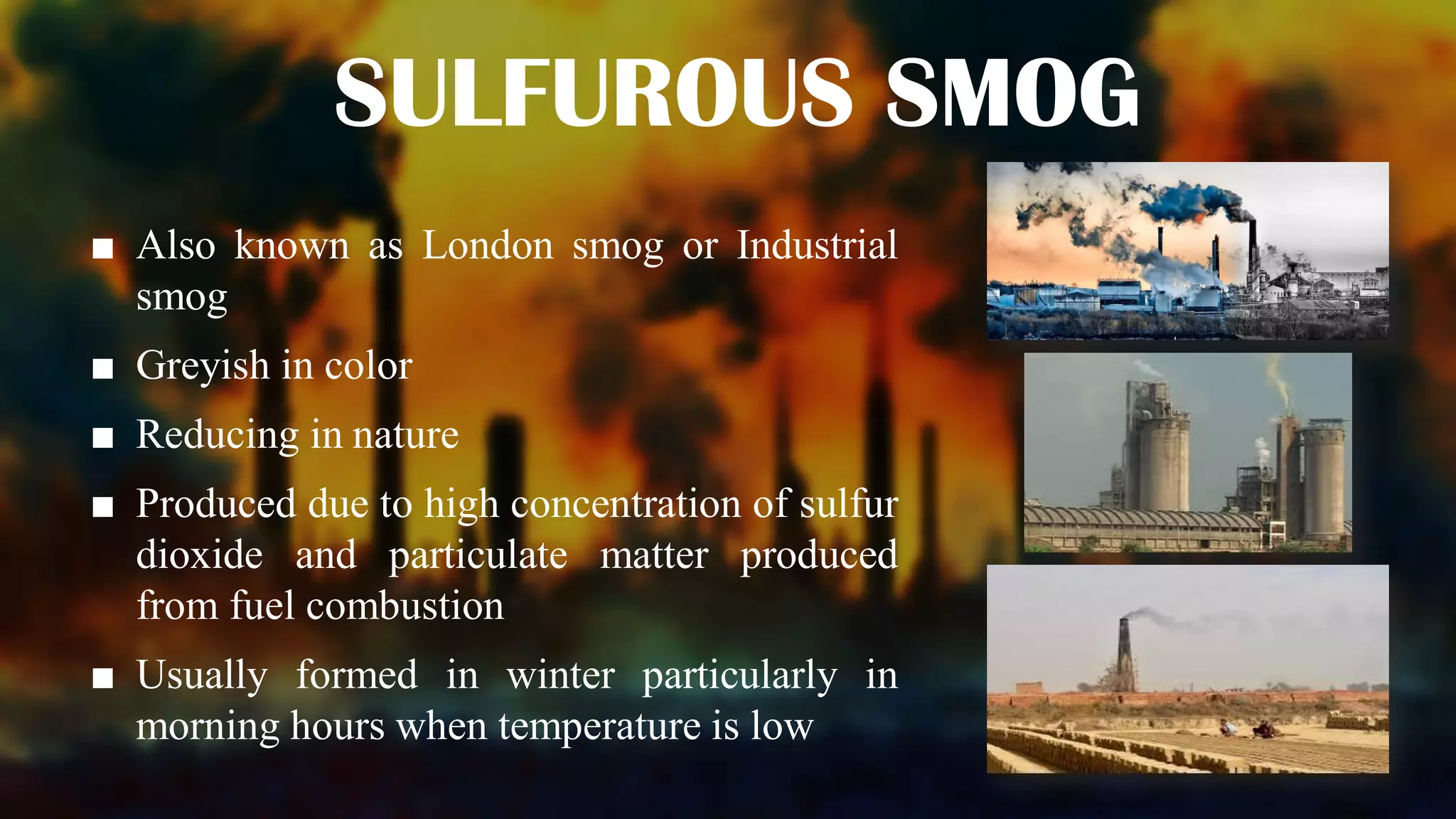 Smog : History, Types, Causes and its Effects | PDF